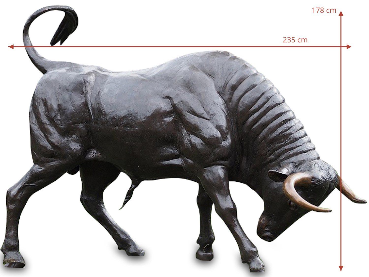 Bronzefigur Rind Stier Bulle HARLEY Bronzetier, Bronzebulle